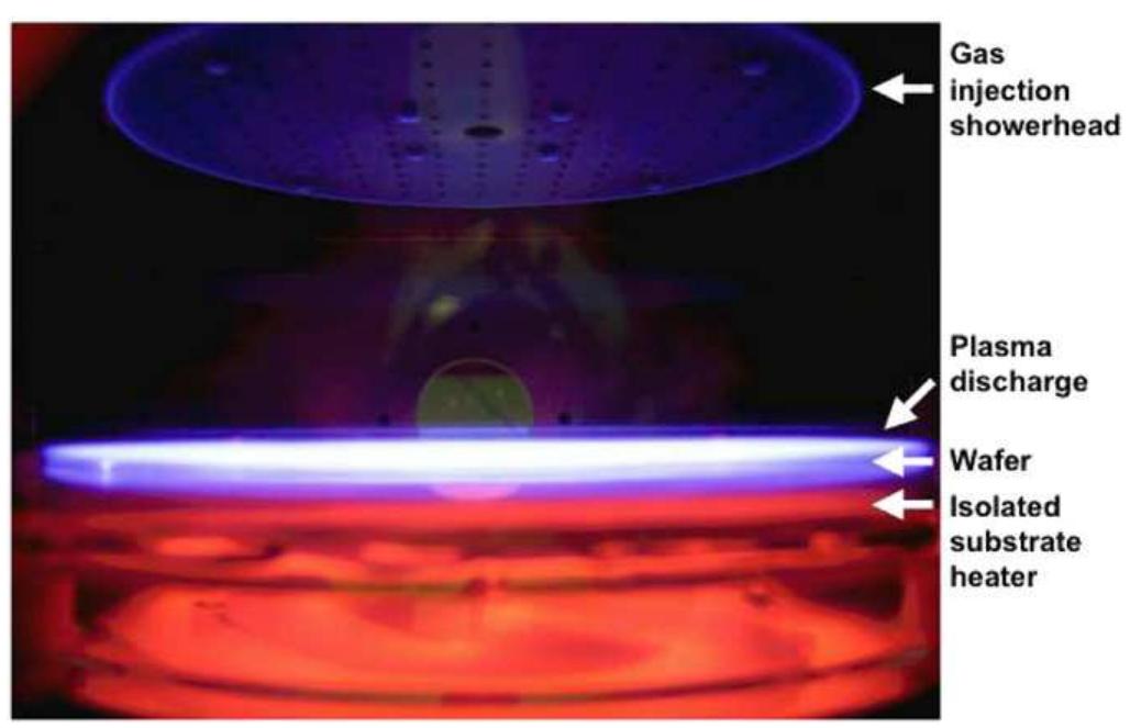 Wafer scale pecvd reactor. (image courtesy of k b k teo.)