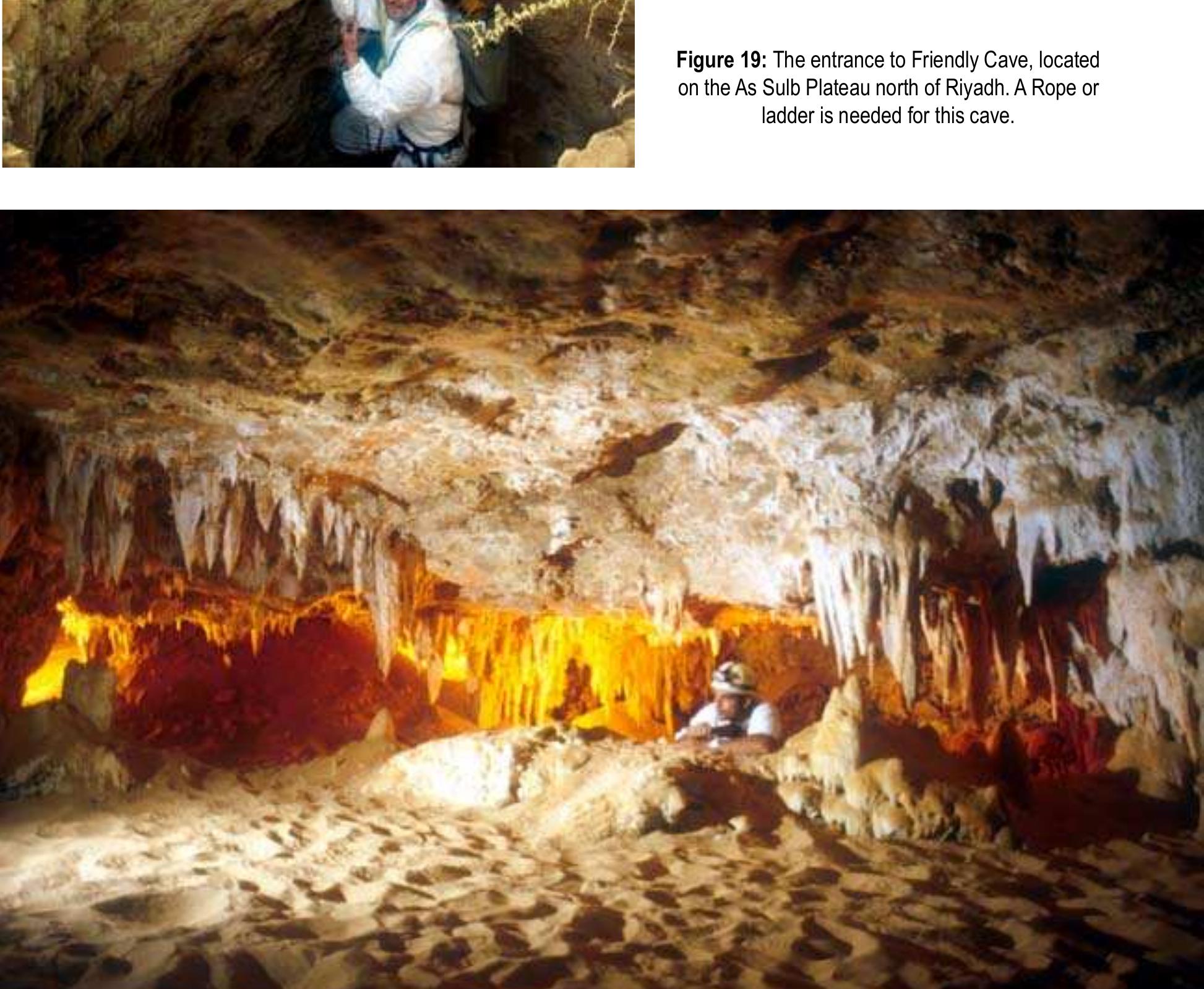 Figure 20 - Maps of Caves Surveyed by Saudi Geological