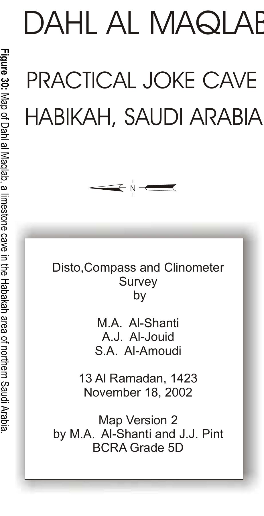 Figure 30 - Maps of Caves Surveyed by Saudi Geological