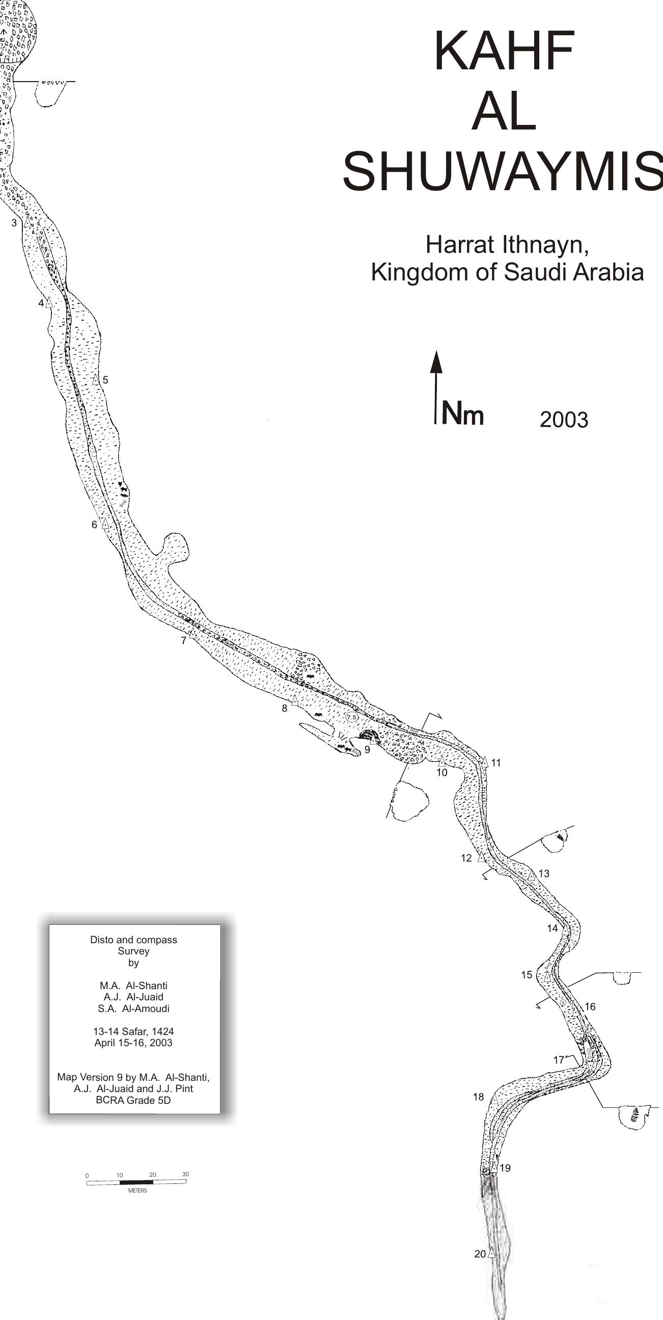 Figure 47 - Maps of Caves Surveyed by Saudi Geological