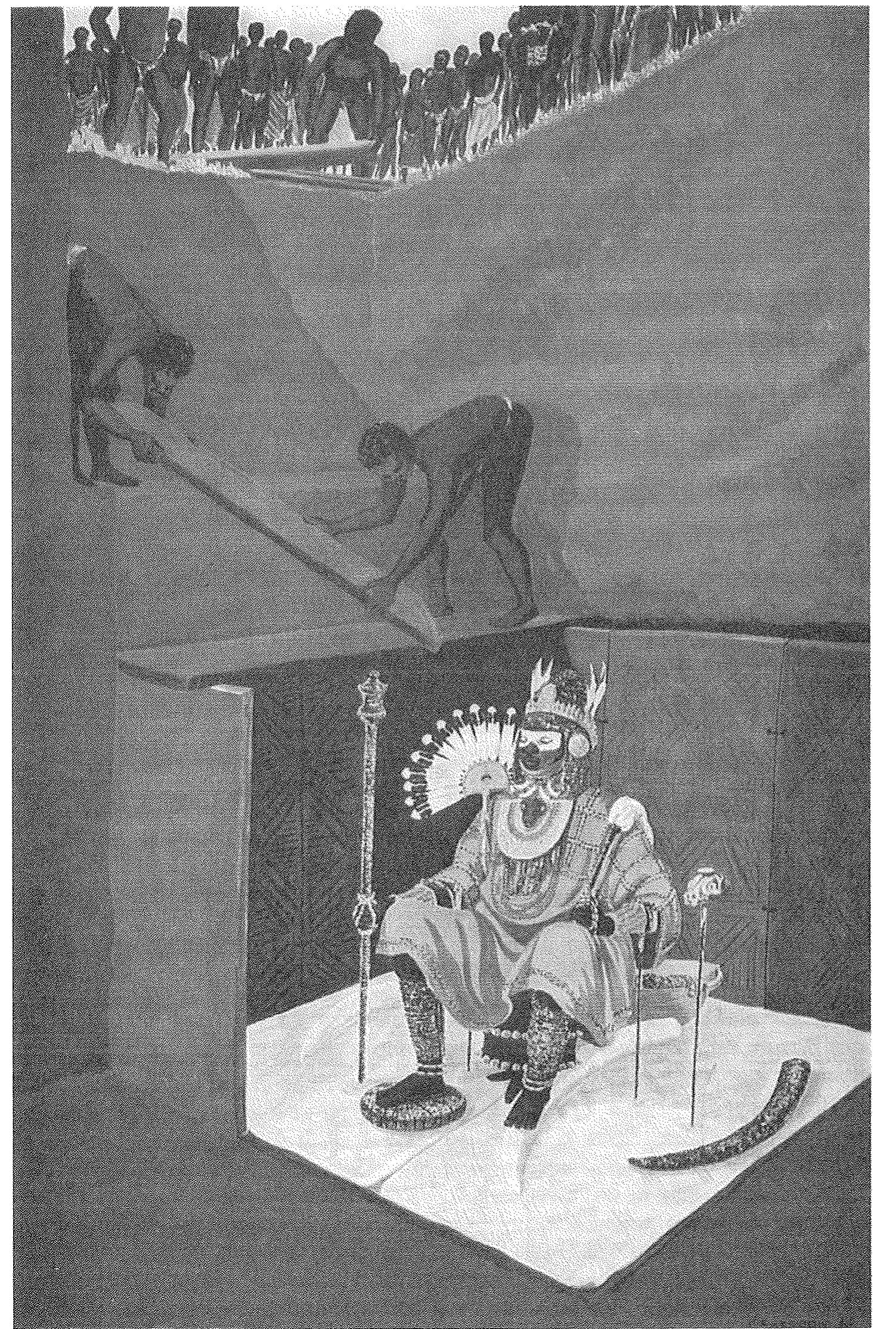 2 reconstruction of the igbo ukwu burial. the corpse is