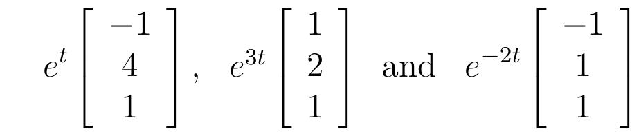 Therefore, the fundamental matrix solution for the system is