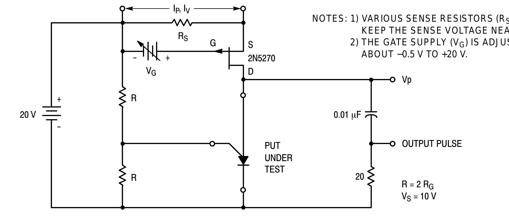 30. test circuit for ip, vp and ly the gate-to—cathode