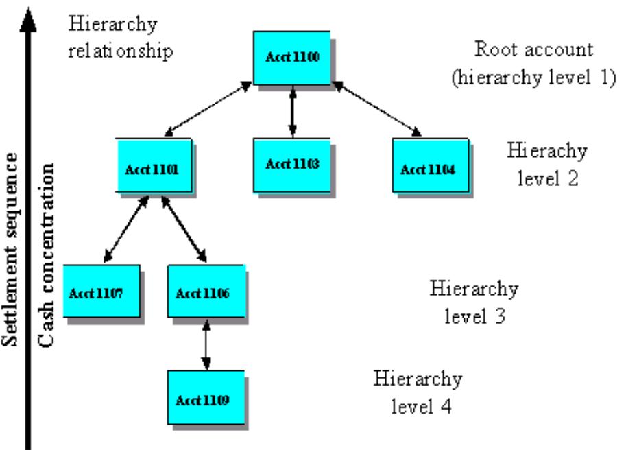 Within the hierarchy it is possible for accounts to belong