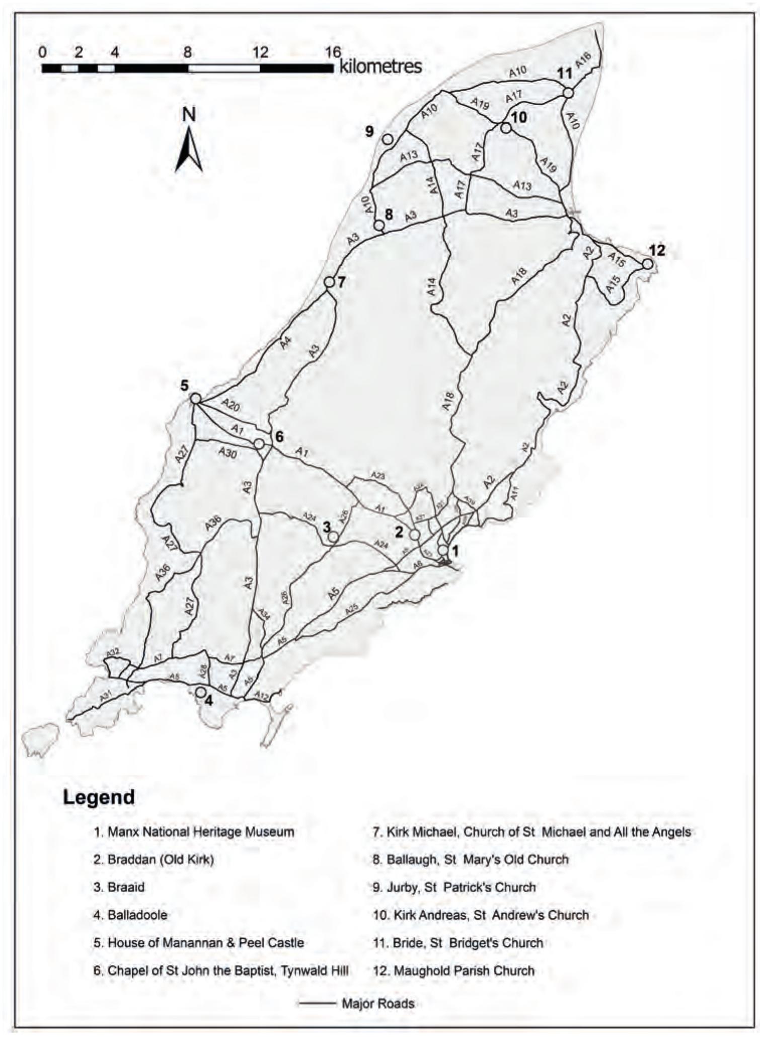 Map of the viking trail.