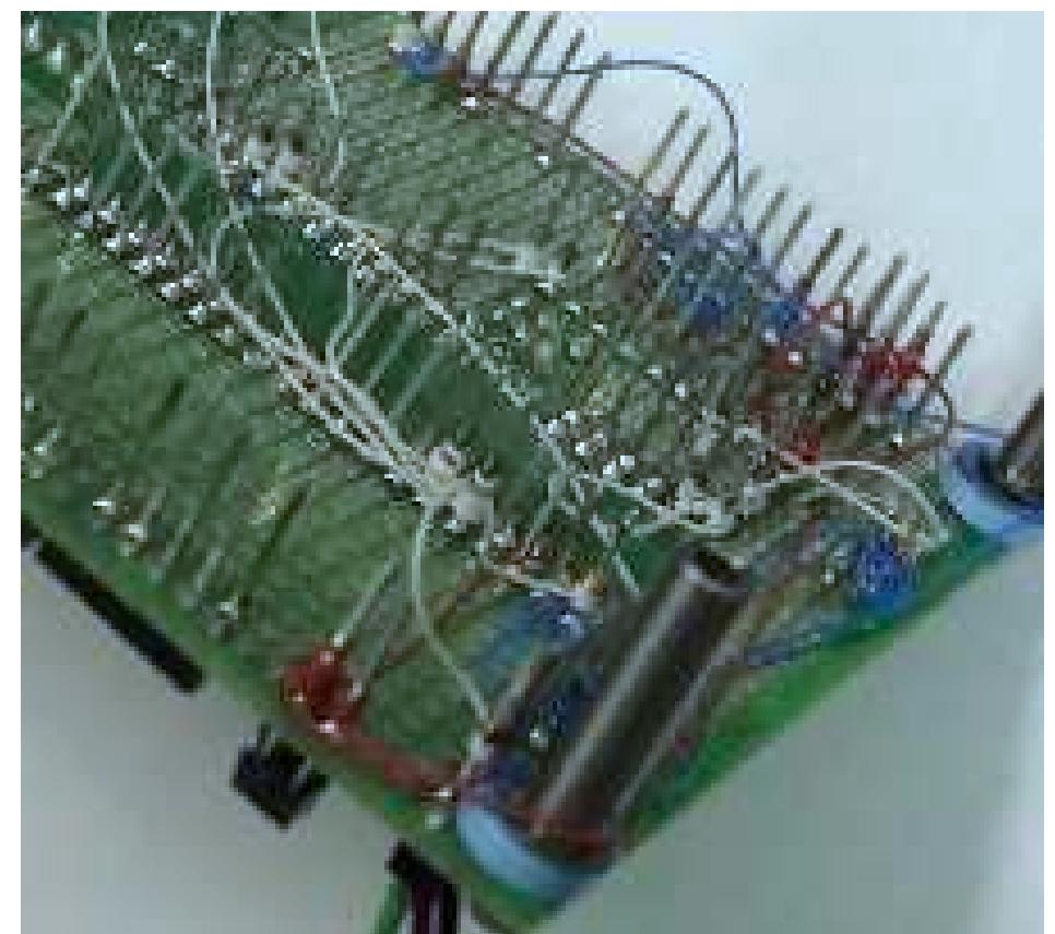 (b) wires soldered to pic pin fig. 16(a) ir receiver on pic