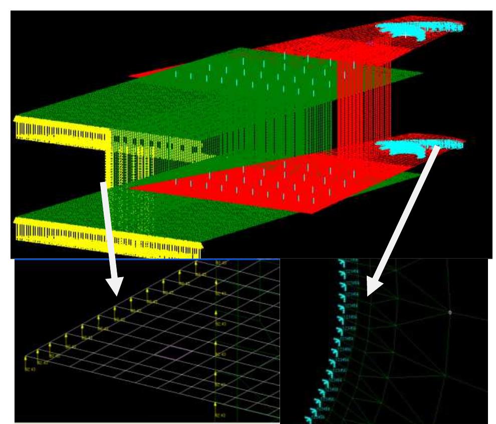 1 load and boundary conditions applied to the wing fuselage