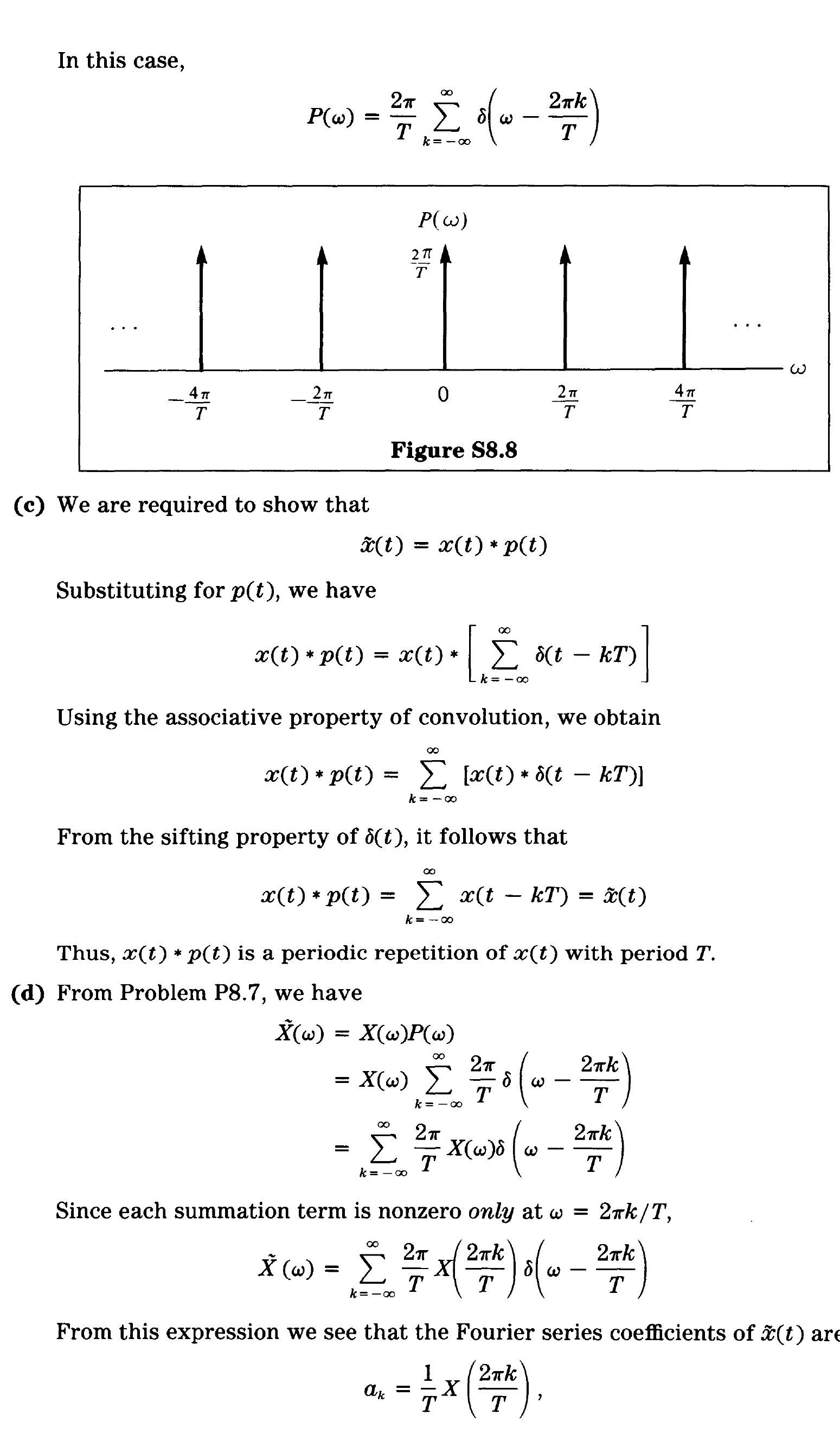 Figure 14 - 8 Continuous-Time Fourier Transform Solutions to