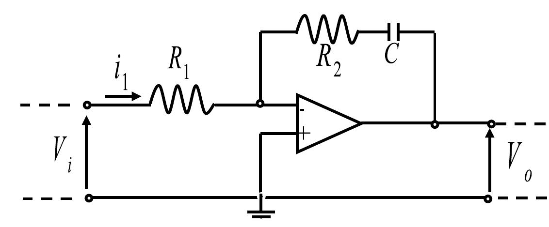 The transfer function of the circuit shown in (fig. 8)