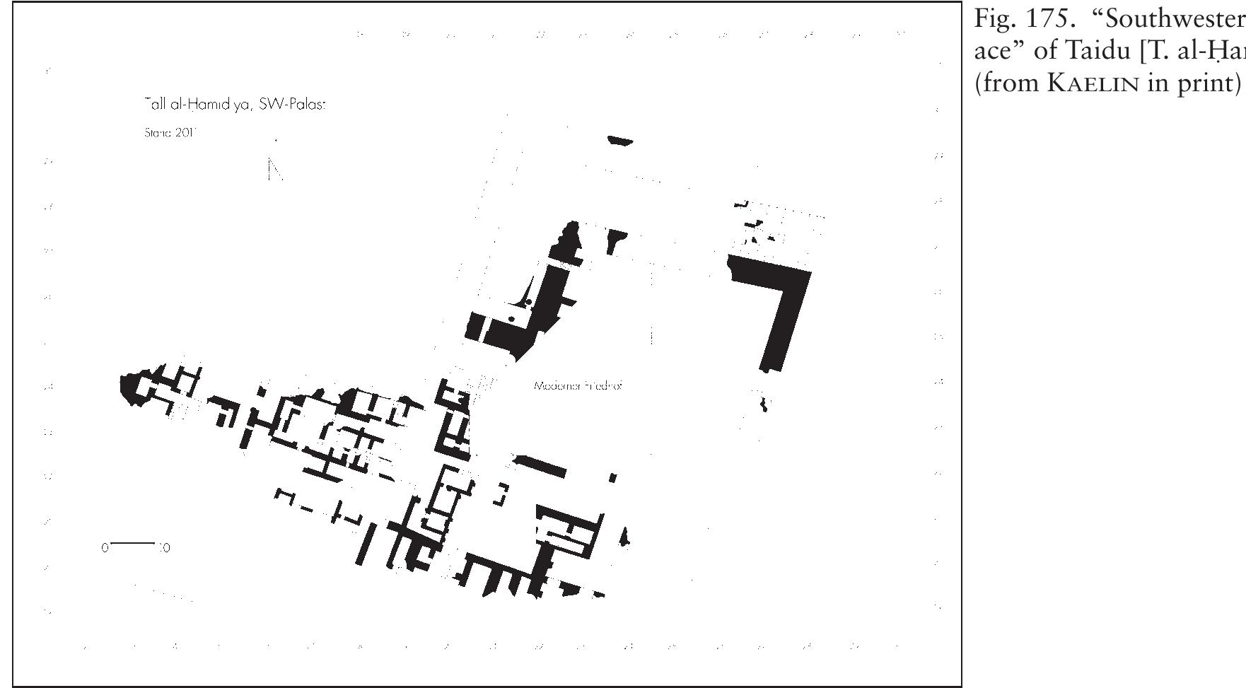 The so-called “southwestern palace”, was situated on the