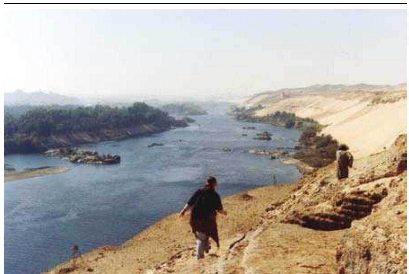 The first cataract of the nile, looking south past