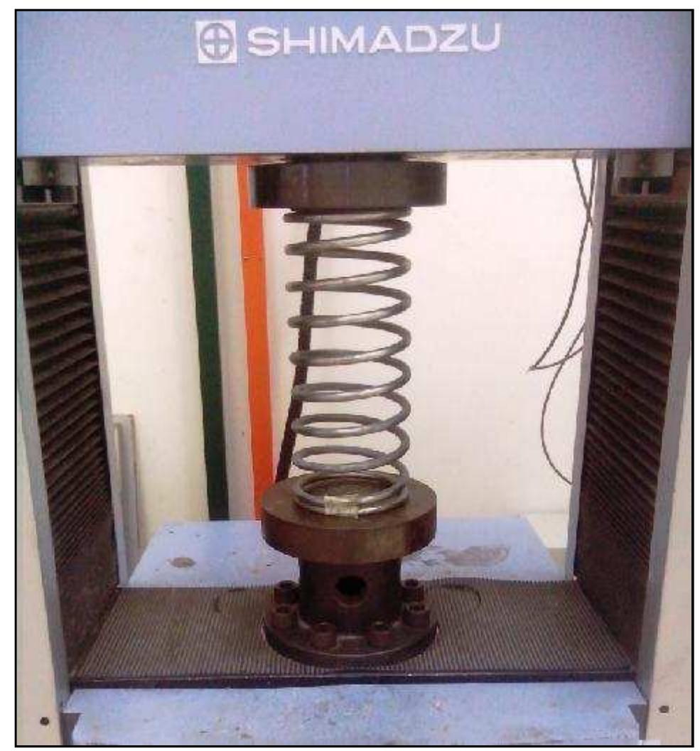 4.1: test for spring 1 using universal testing machine