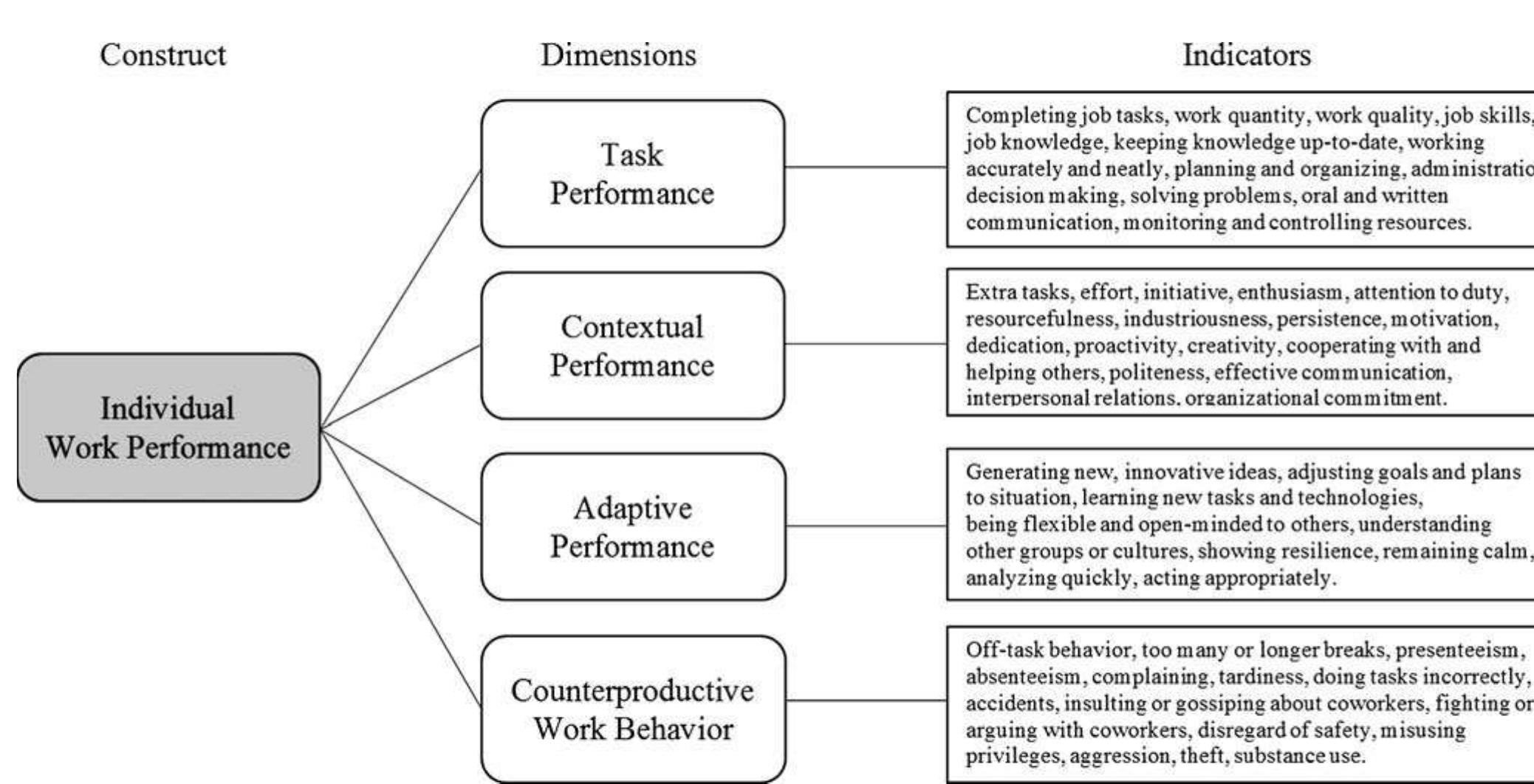 Heuristic framework of individual work performance