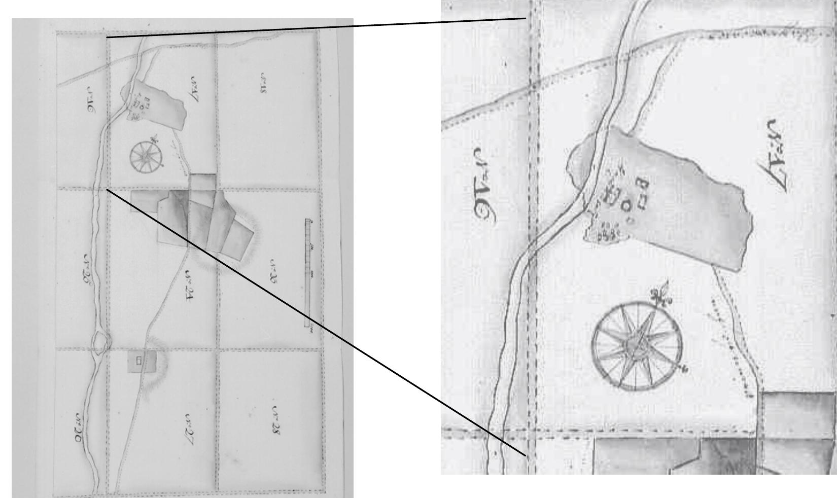 5: draft map of a section of king’s quarter made during the