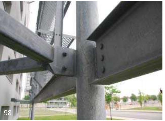 As can be seen in this galvanized exposed steel exterior