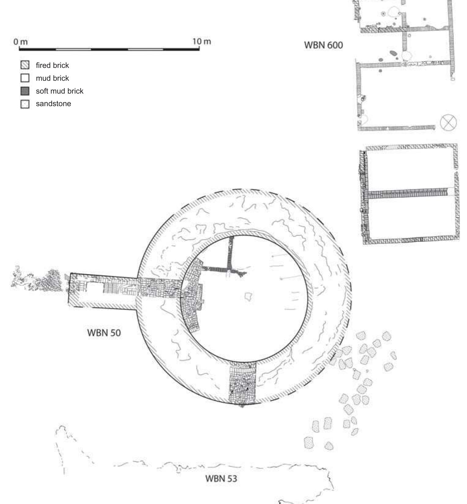 Plan of the circular building complex (illustration by
