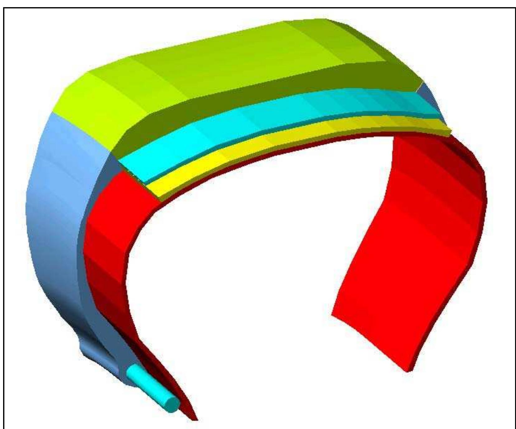 1 simplified tire structure for finite element model