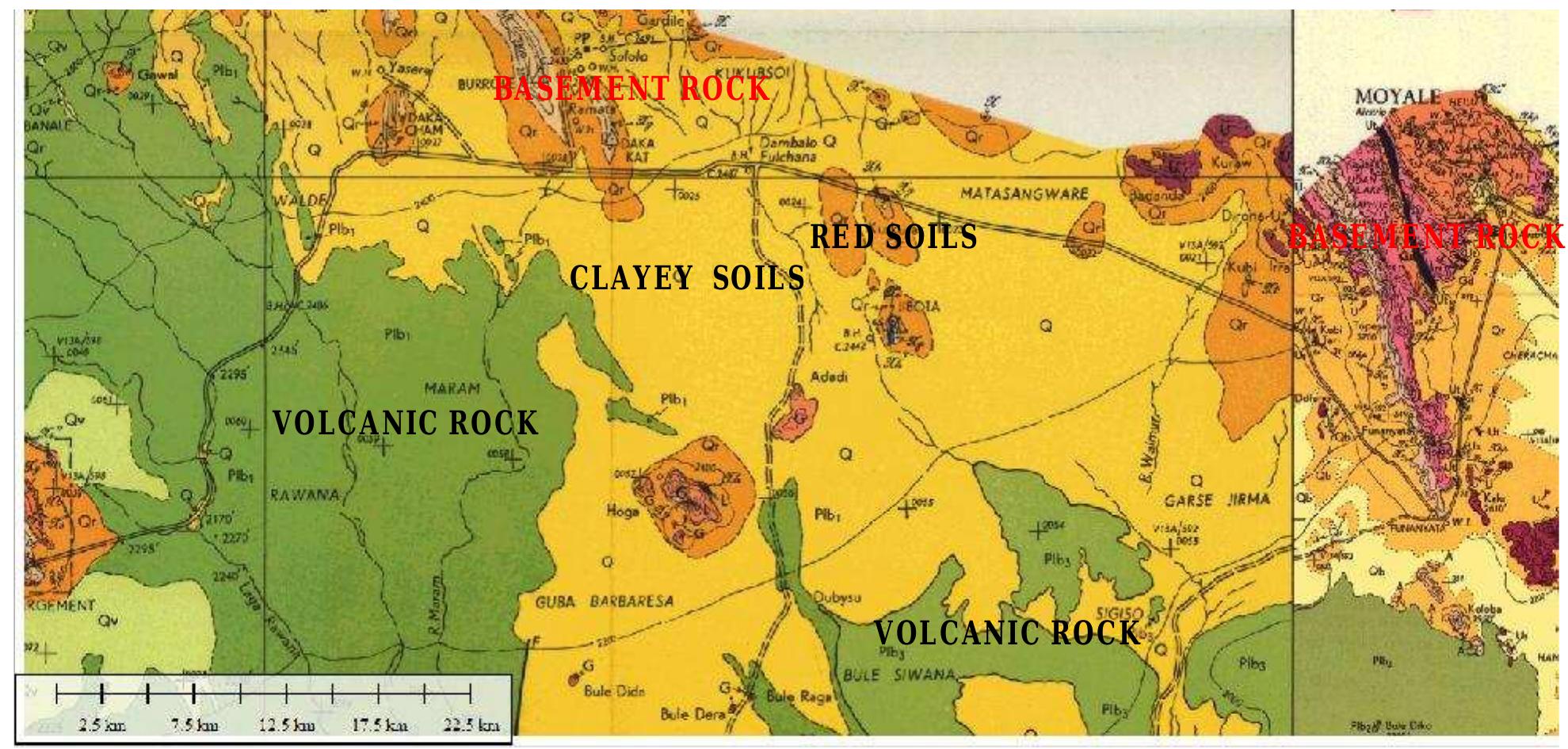 Geological map of the turbi — sololo - moyale project area.