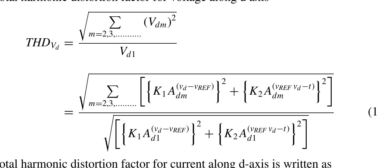 [5.11 cms equations for total harmonic distortion factors