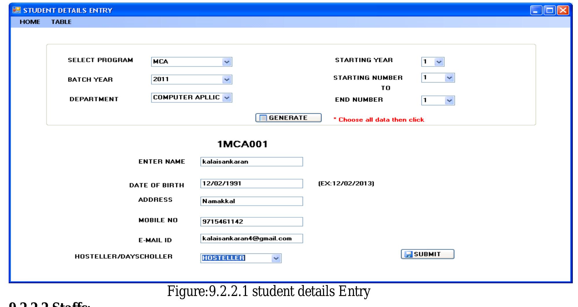 Figure 11 - STUDENTS ATTENDANCE MANAGEMENT SYSTEM MINI