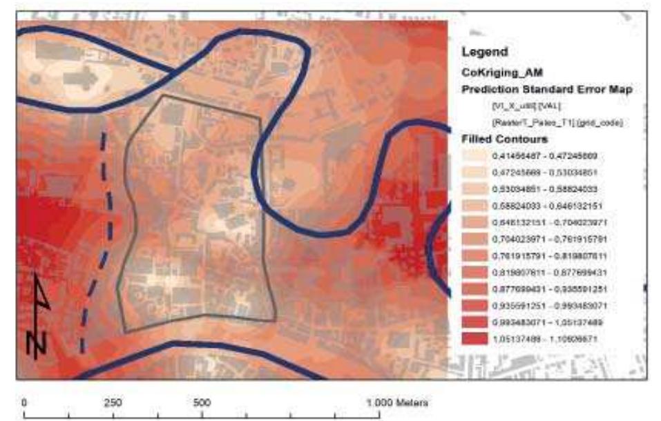 14 the co-kriging validation map of the early medieval urban