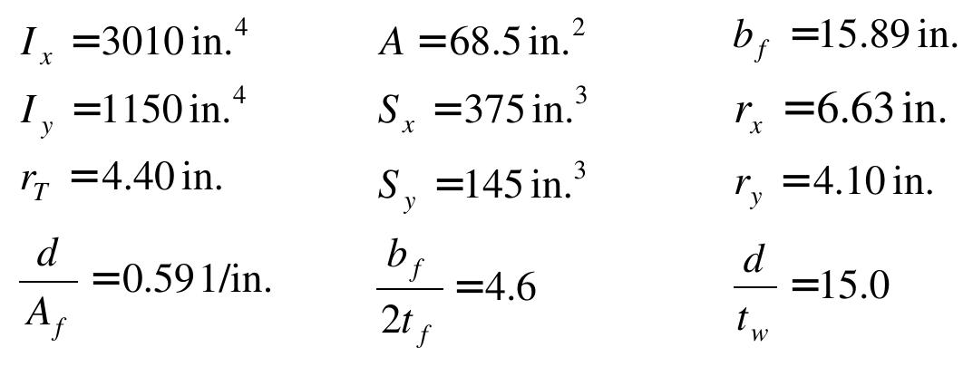 To find the effective length factors k, and k, we use the