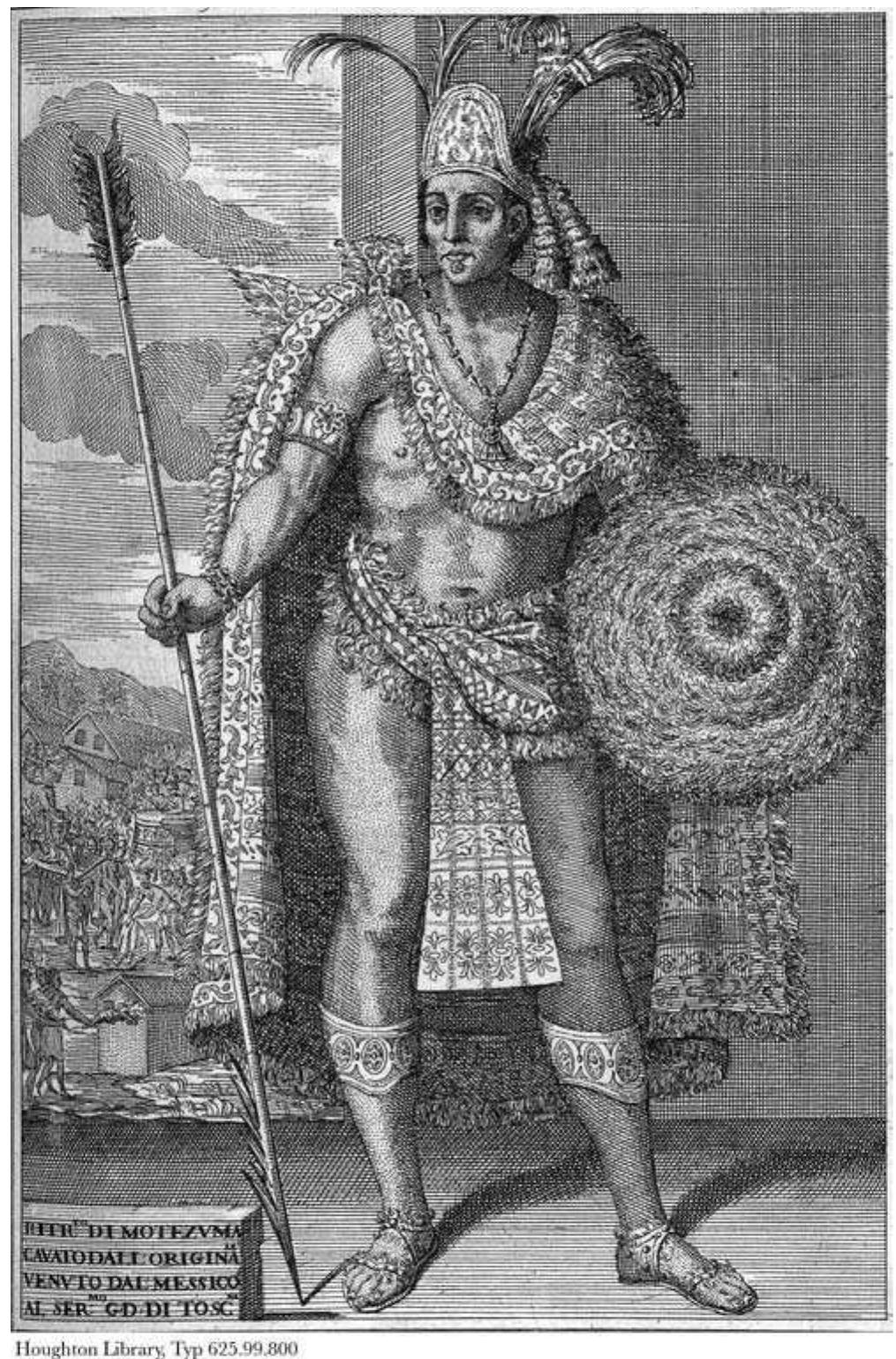 Figure 20 - from Andre Thevet's 'true' portrait of Moctezuma