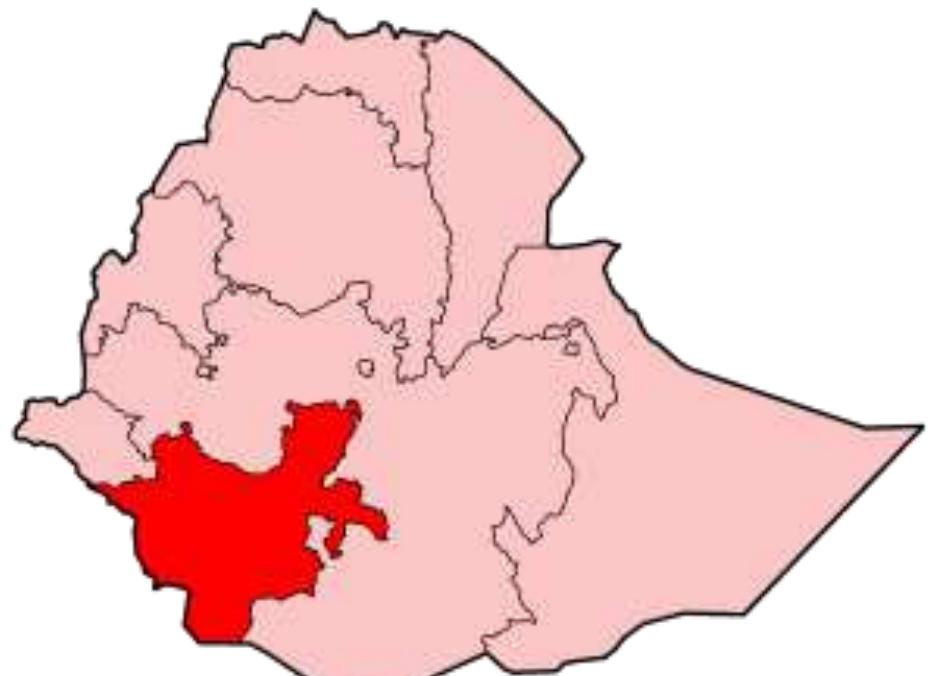 Map 1: map of ethiopia highlighting the southern nations,