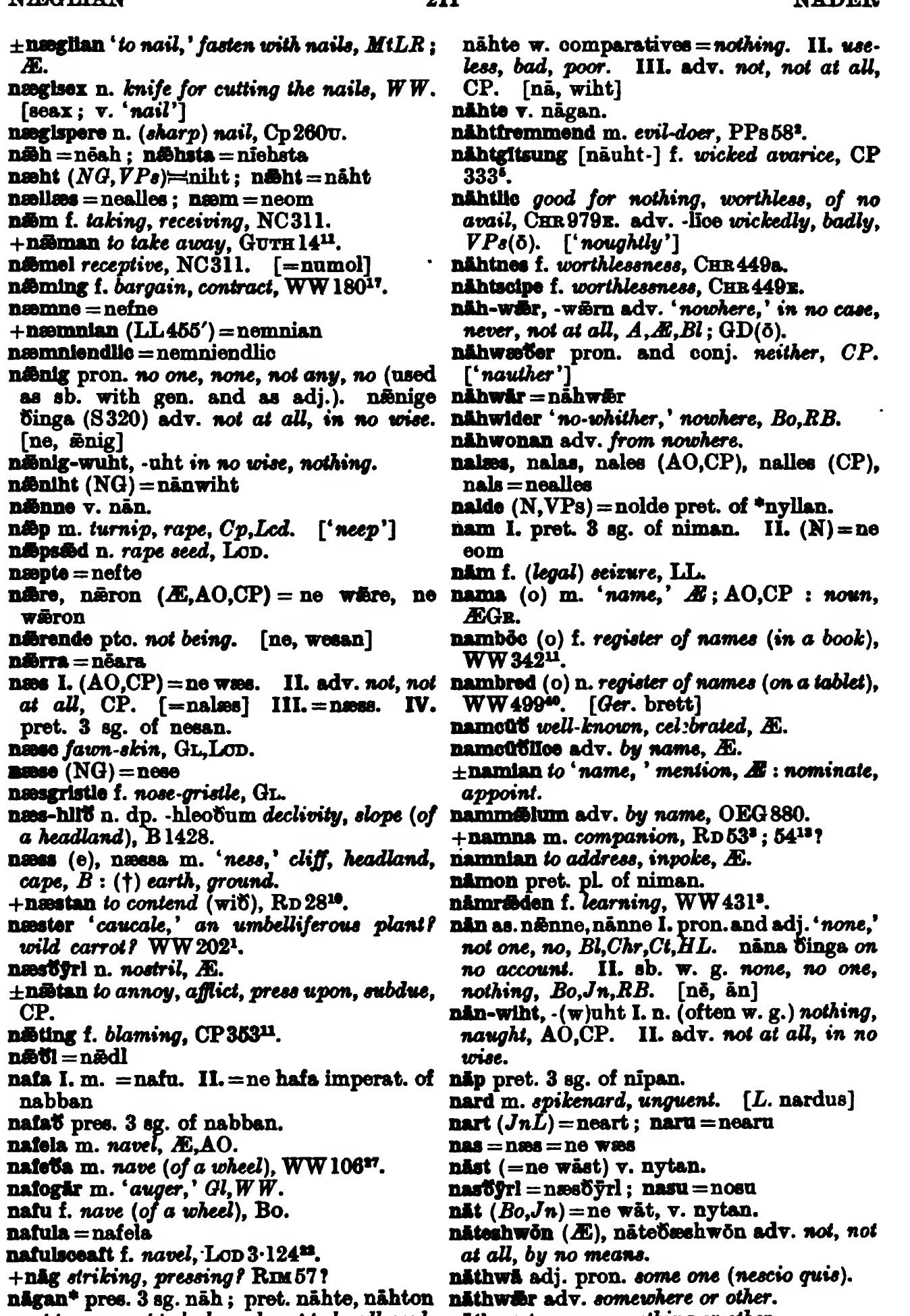 Figure 186 - Anglo Saxon Old English Dictionary.