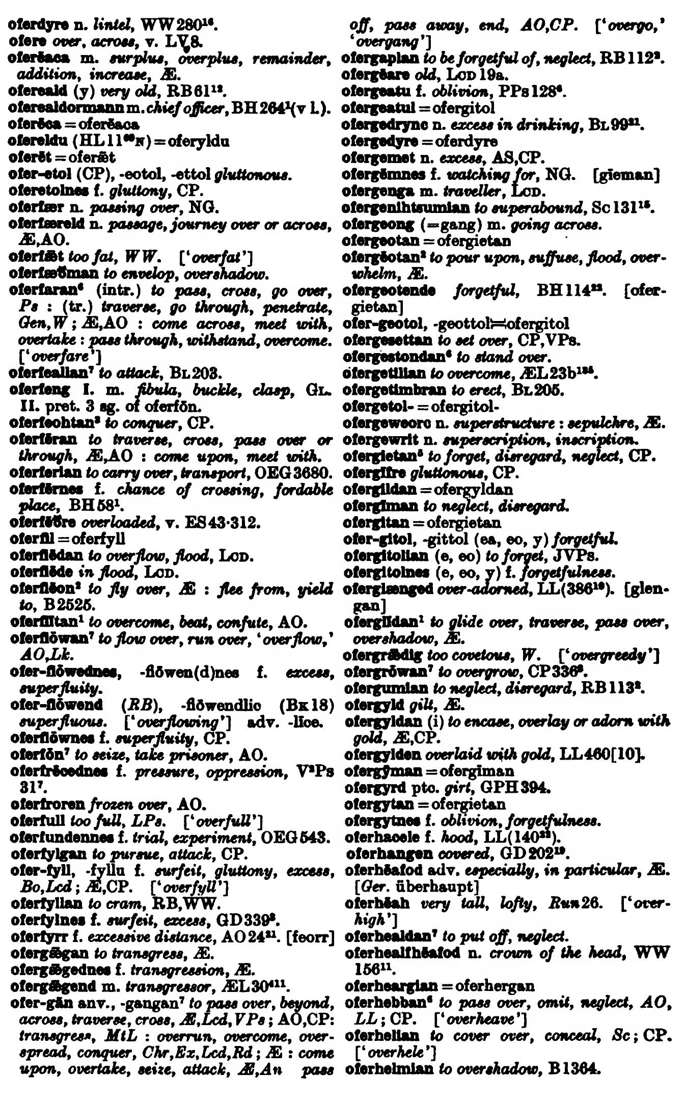Figure 194 - Anglo Saxon Old English Dictionary.