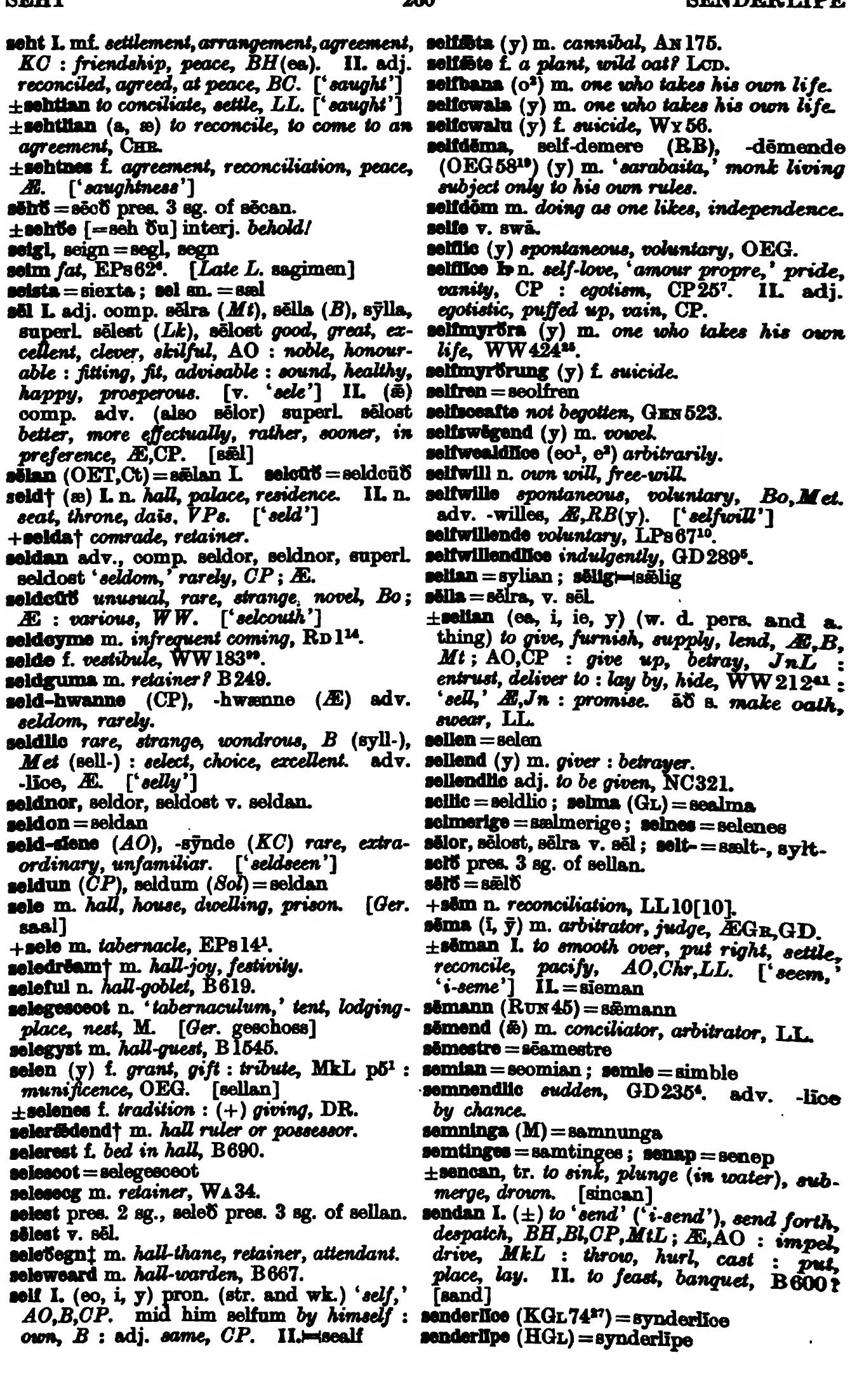 Figure 221 - Anglo Saxon Old English Dictionary.