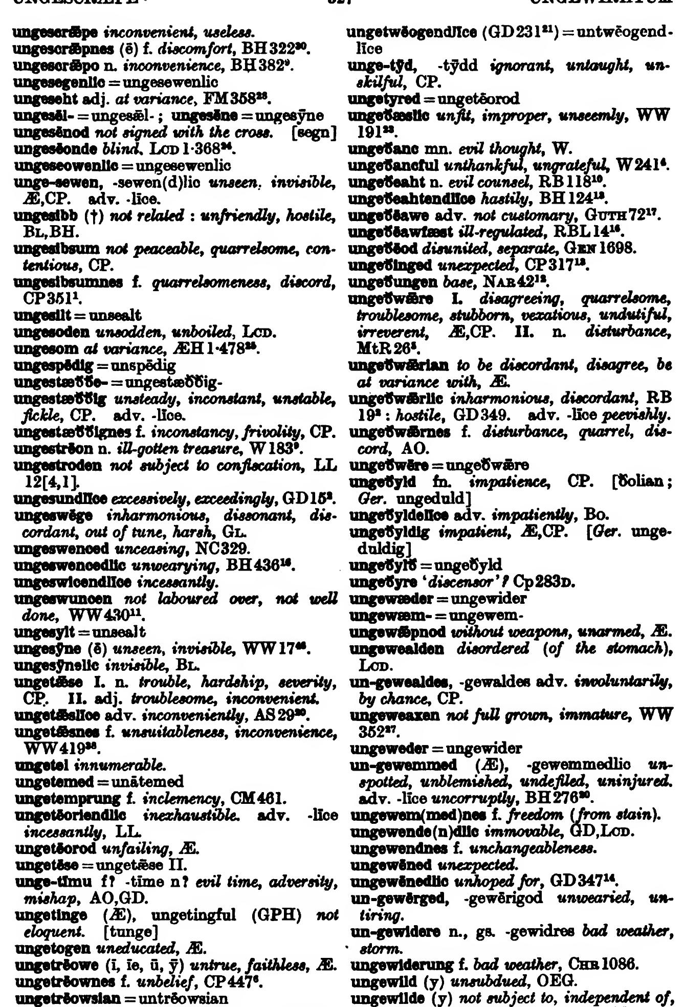 Figure 256 - Anglo Saxon Old English Dictionary.