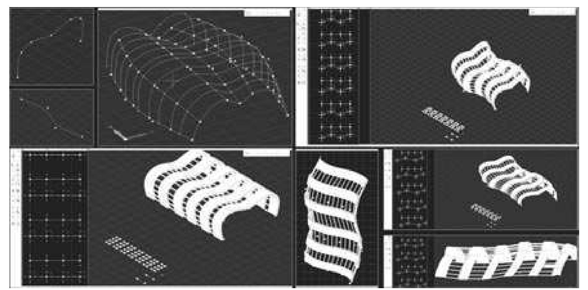Parametric model of the long-span structure system