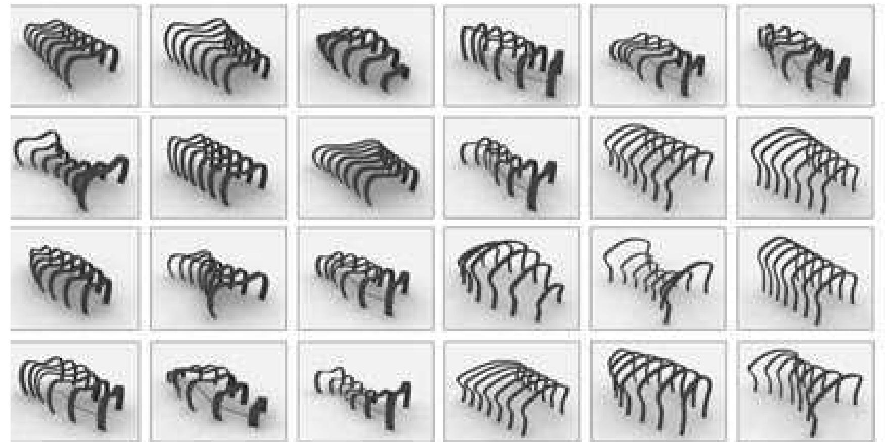 Parametric model of the long-span structure system