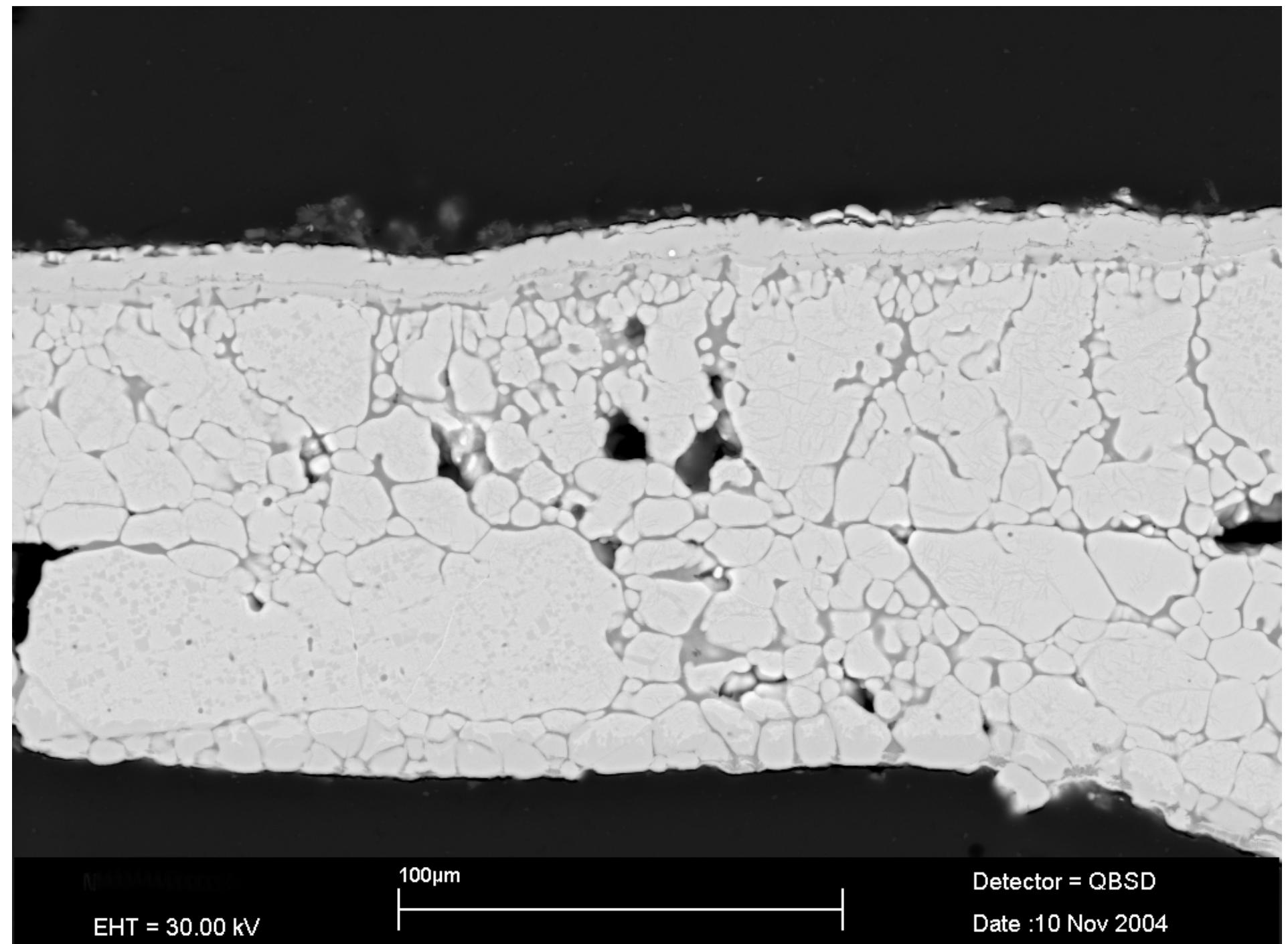 Flake hammerscale from mont beuvray (sample a2) showing the