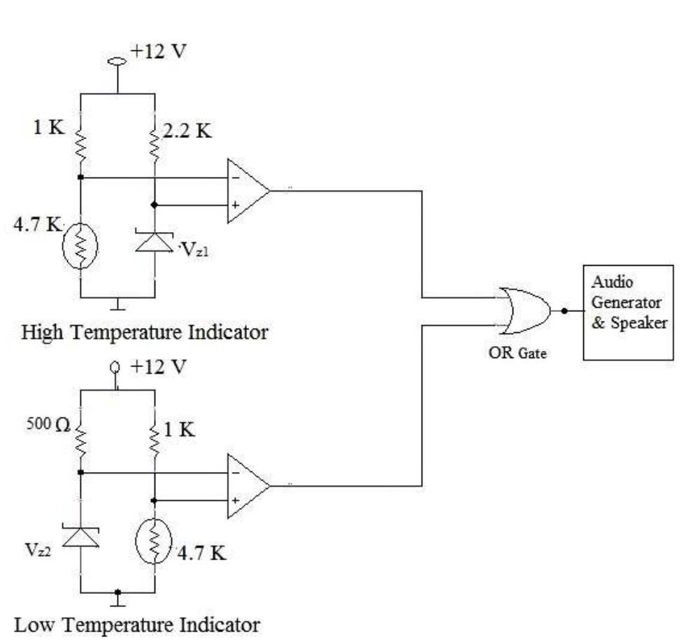 Circuit diagram of designed alarm control system