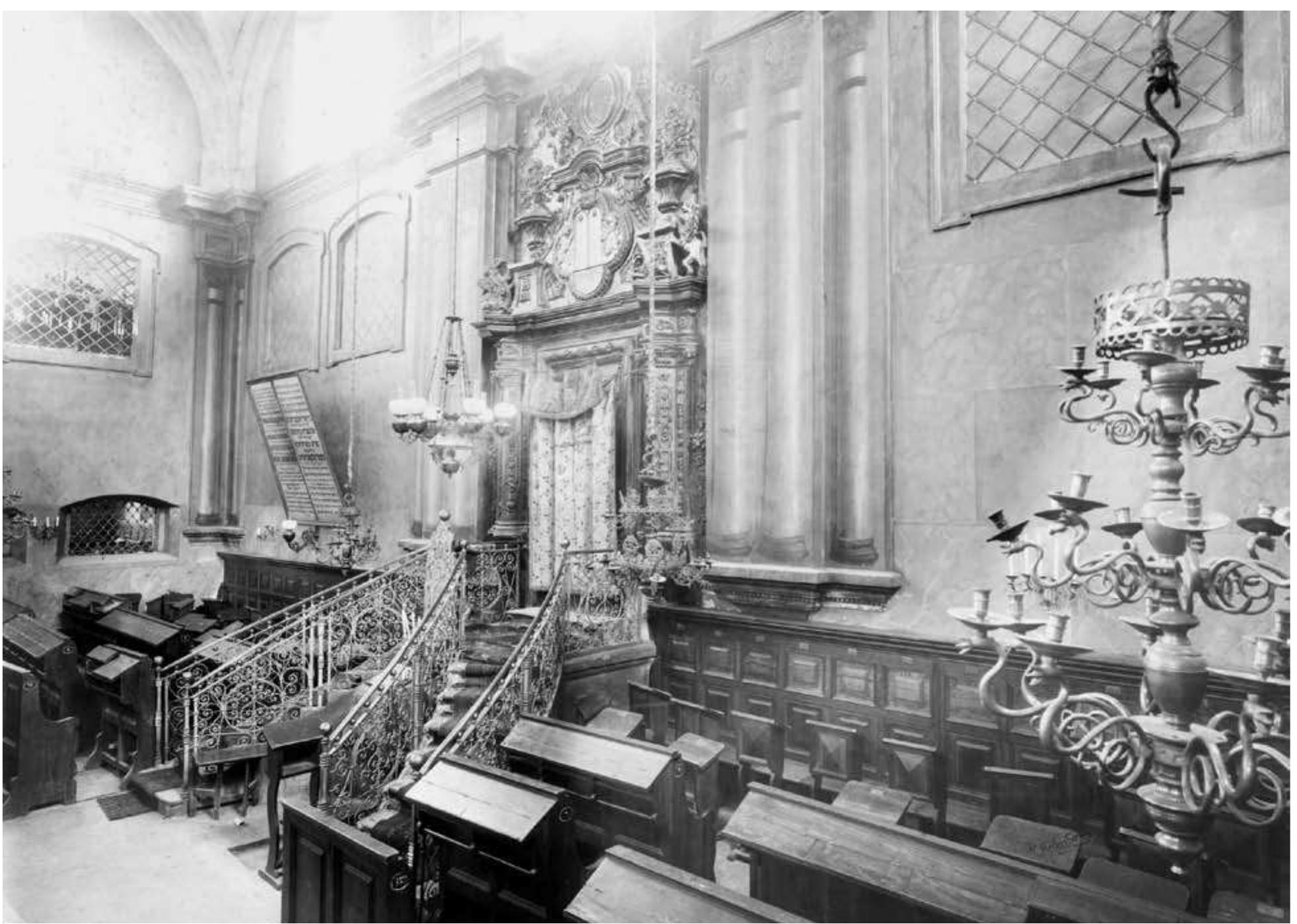12. the great synagogue, interior: view towards east.