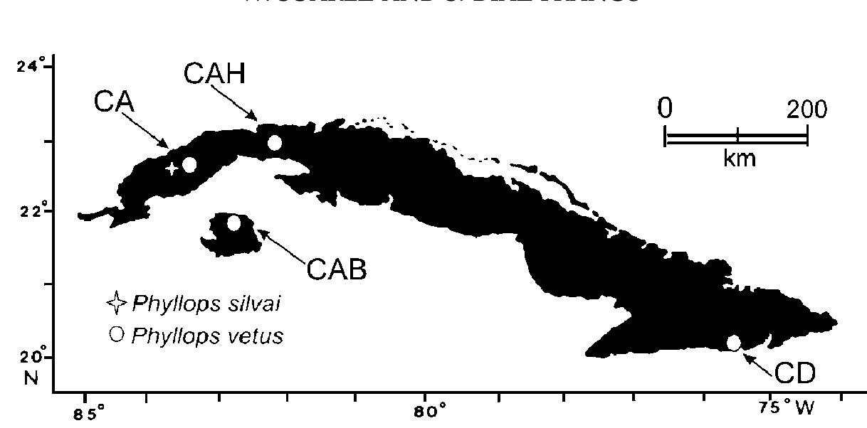 Fic. 1. the fossil record of extinct species of the genus