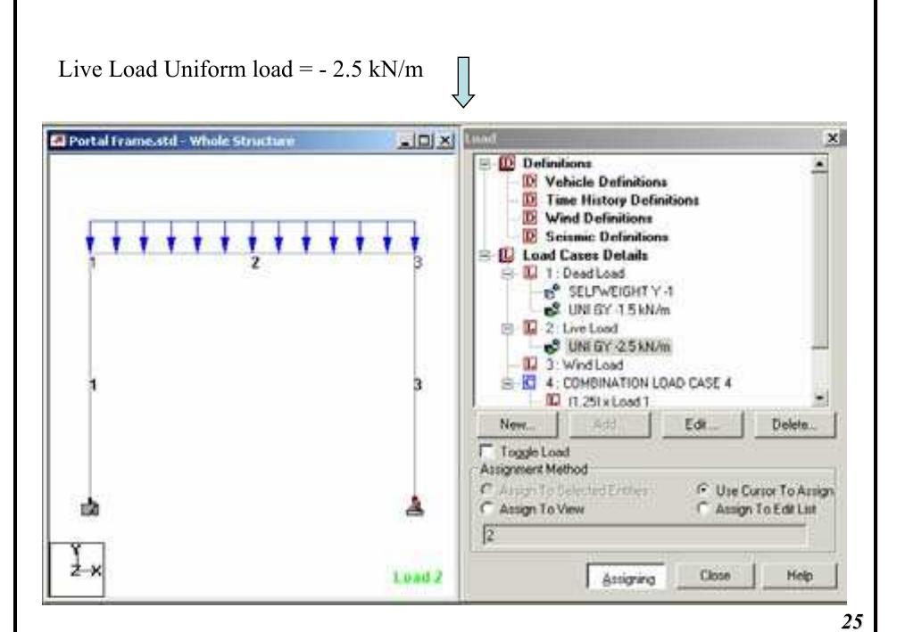 Figure 9 - Analysis & Design of a Portal Frame using STAAD