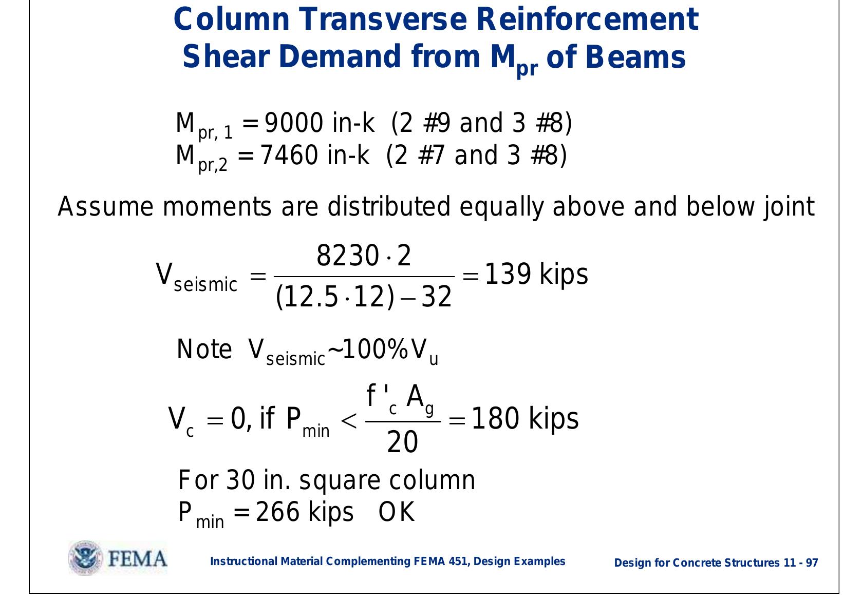 Figure 97 - FEMA 451B Topic 11 Notes Reinforced Concrete