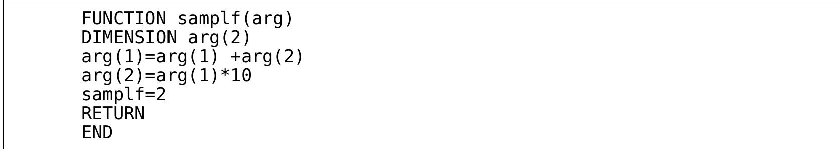 The foreign procedure, in this case, is a fortran function