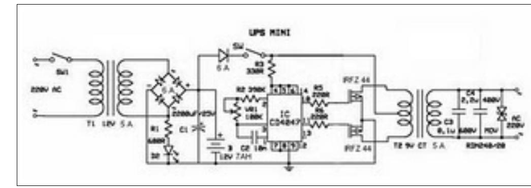 Gambar skema rangkaian ups picture below is a simple series