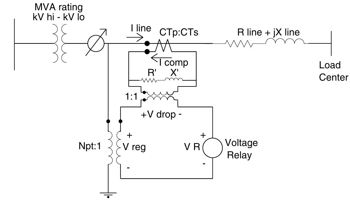 11 line drop compensator circuit.