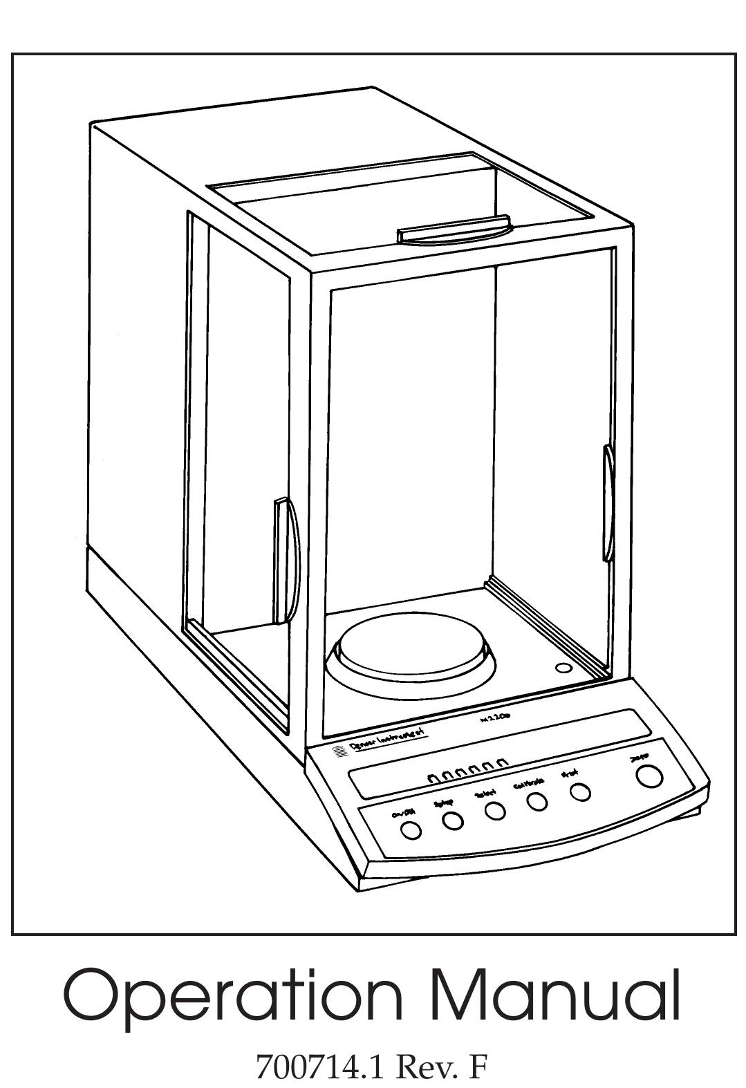 Figure 1 - M-Series Analytical Balances Operation Manual