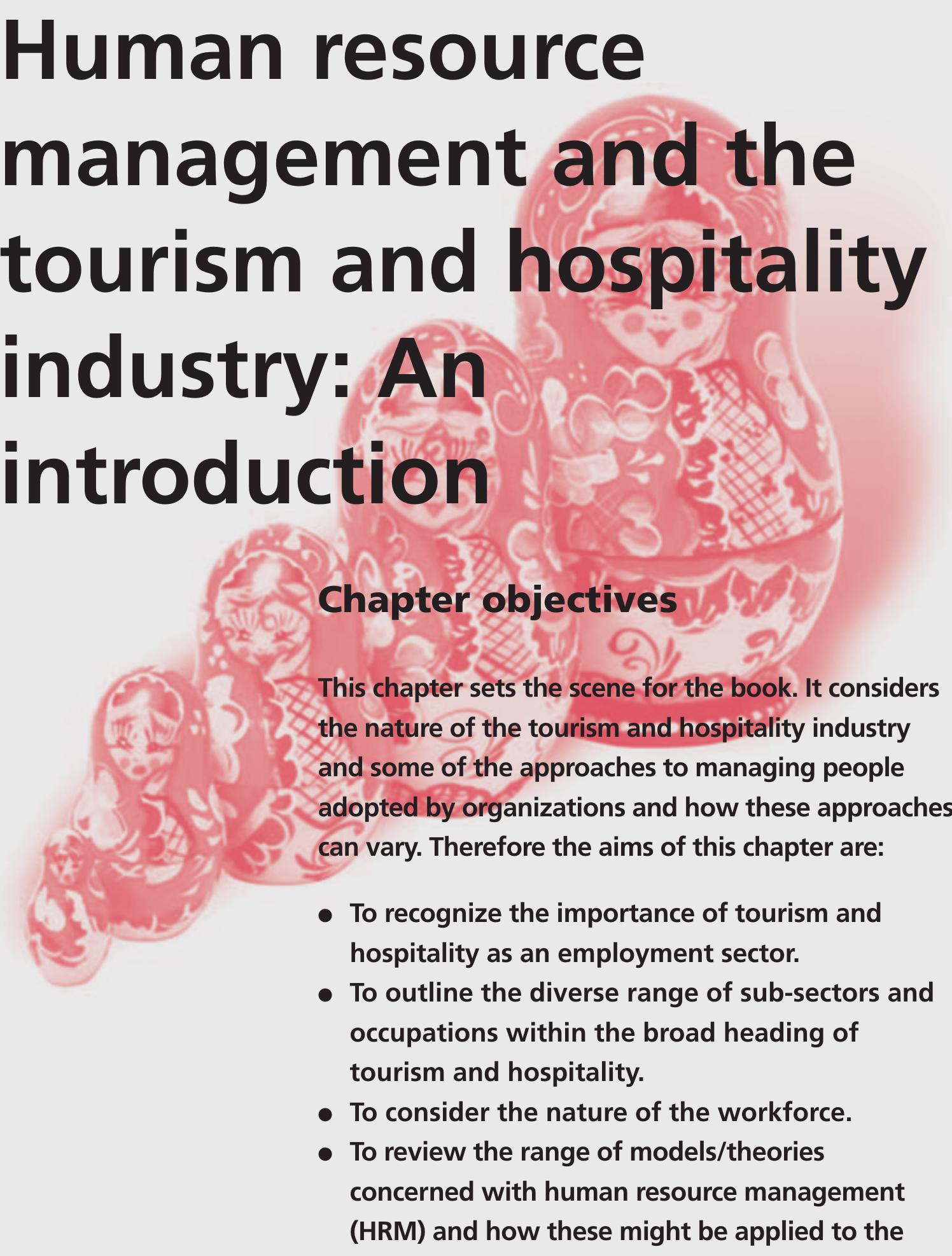 Figure 4 - HUMAN RESOURCE MANAGEMENT FOR THE HOSPITALITY AND