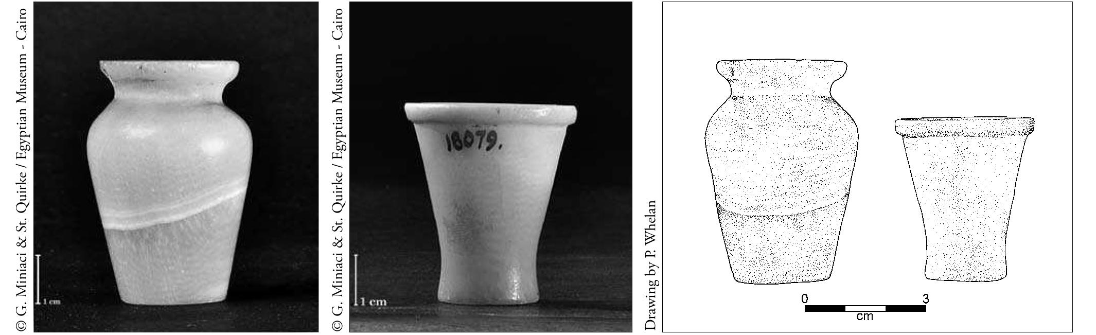 Photo and drawing of the small shoulder jar from