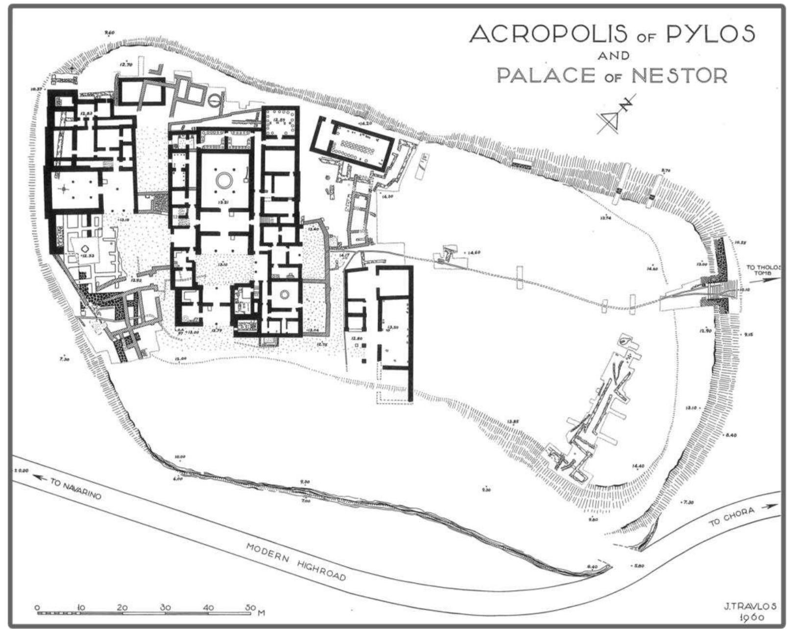 Site plan pylos. ioannis travlos 1960 the circuit wall might
