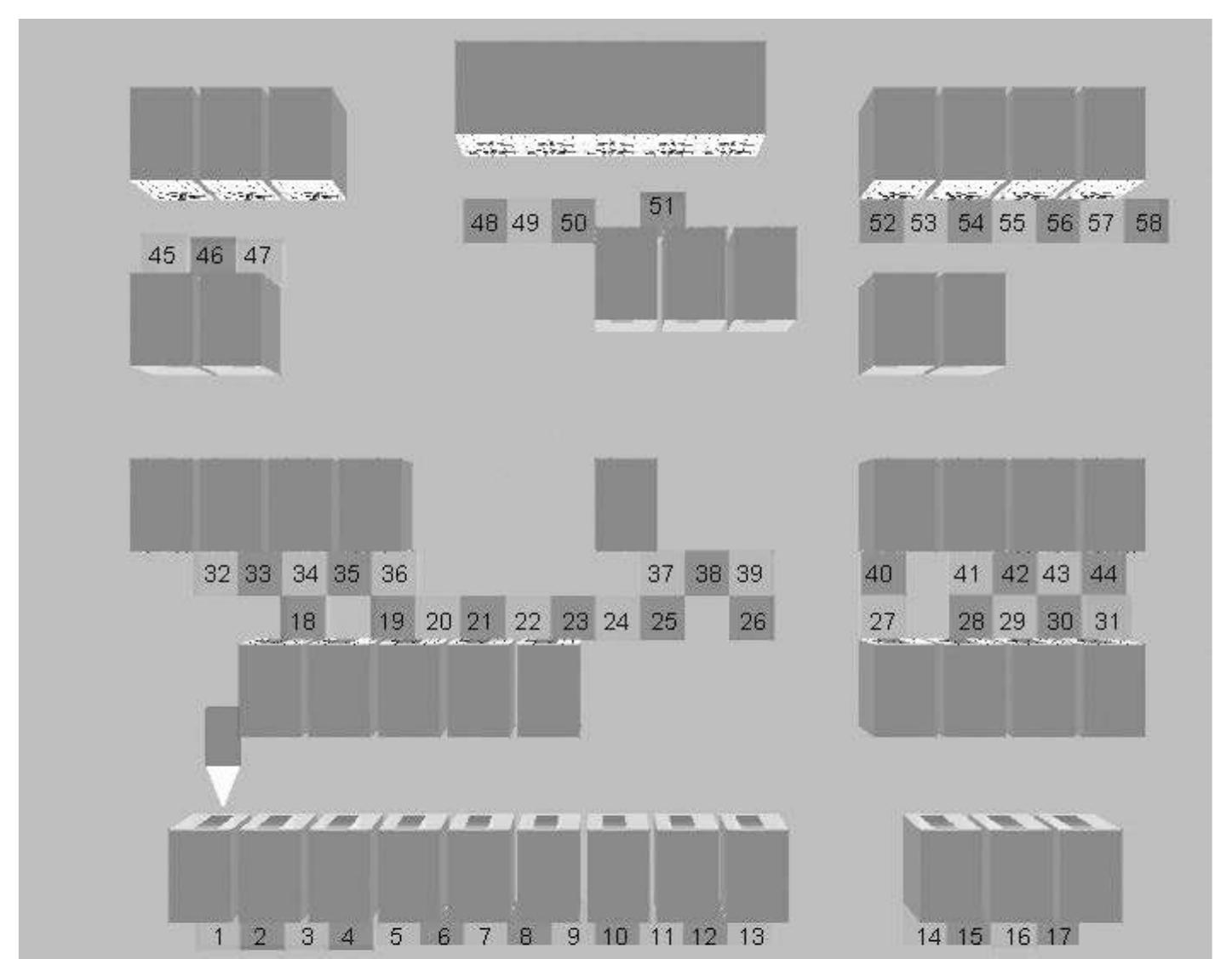 Perforated tiles layout in the data centre figure 1.