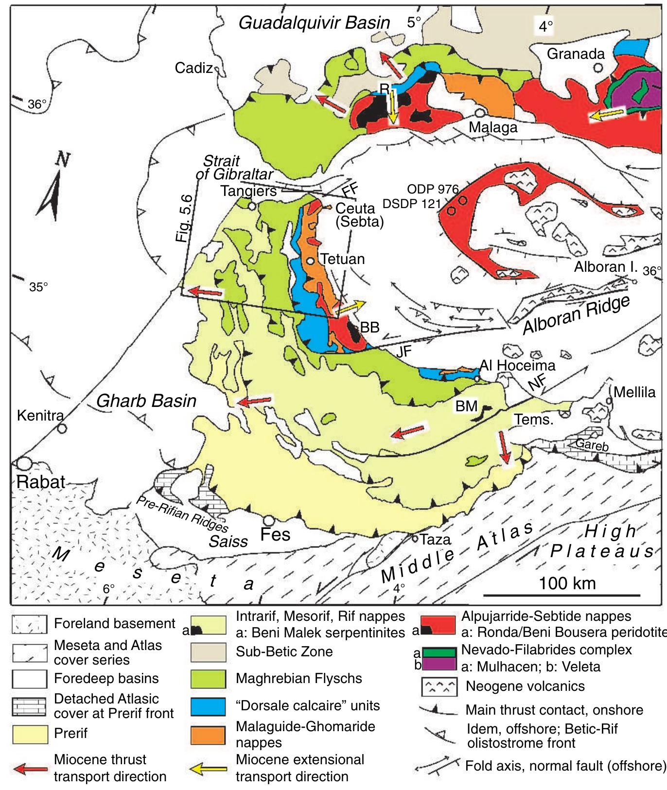 5 structural map of the gibraltar arc, modified from