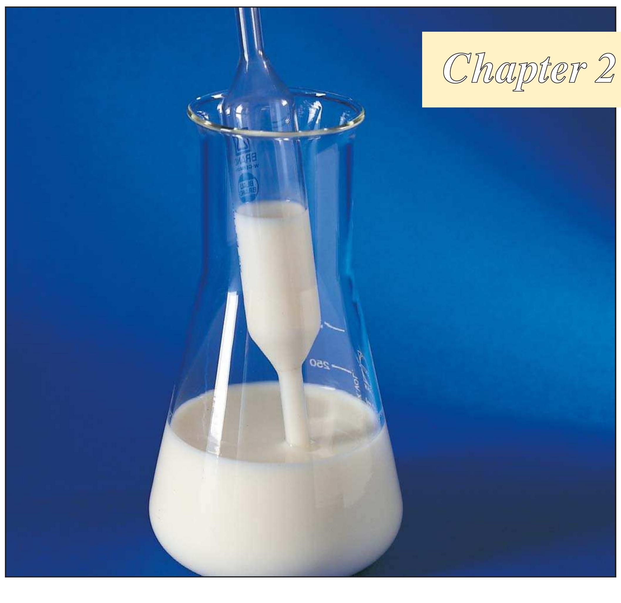 Fhe chemistry of milk the residue left when water and gases
